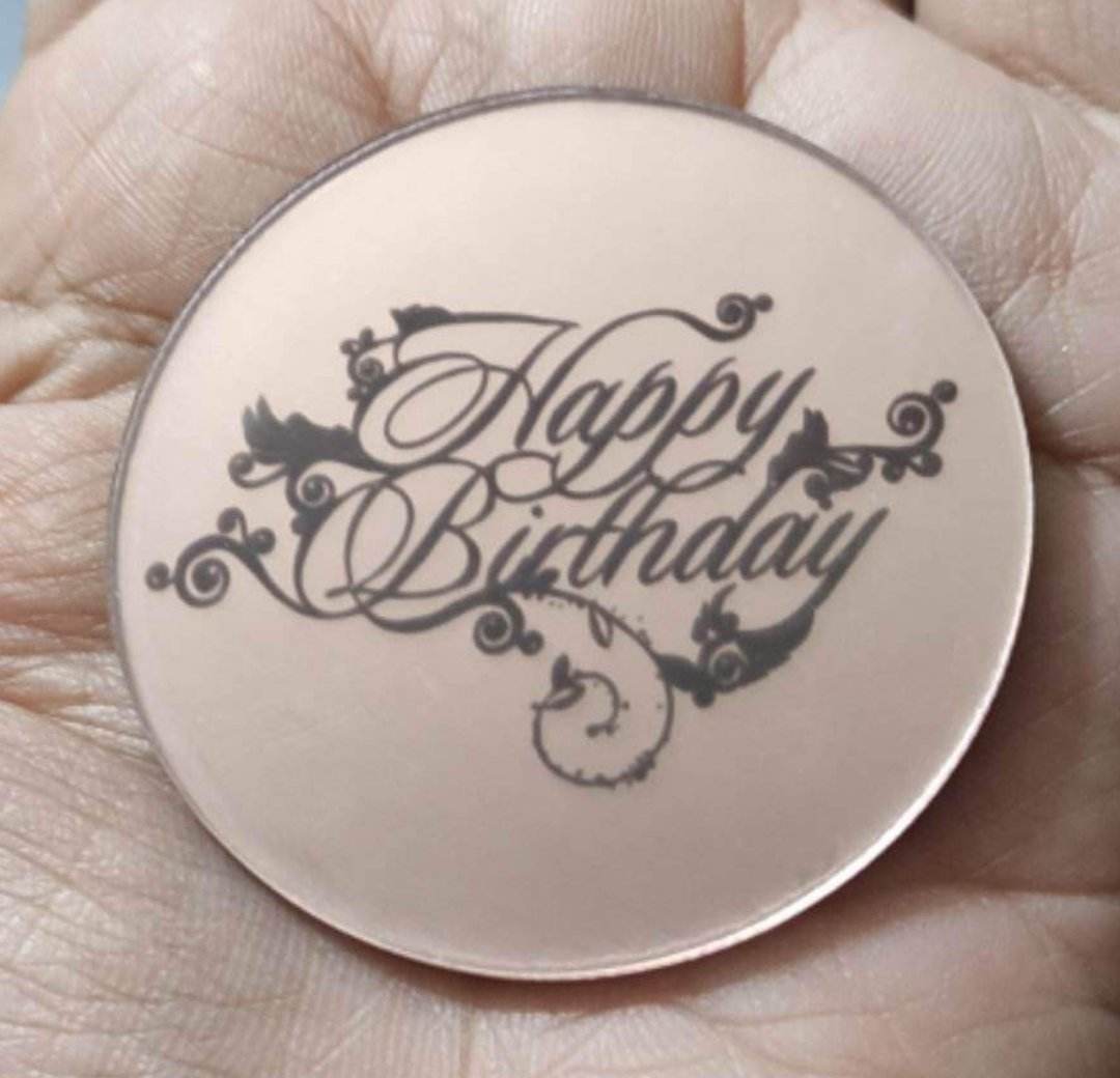 Coin Birthday Cake Topper (Copper Color) - Chittagong Baking Mart